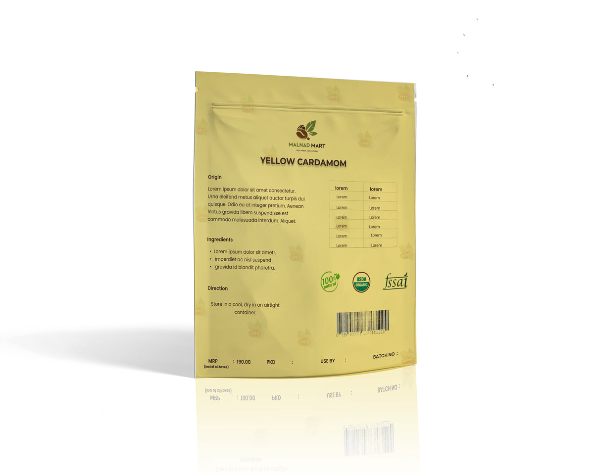 Yellow Cardamom – Rare & Exotic Spice – Malnad Mart